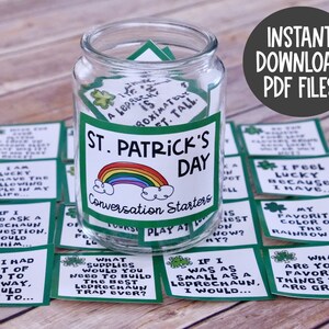 St. Patrick's Day Conversation Starters Printable Instant Download - Etsy
