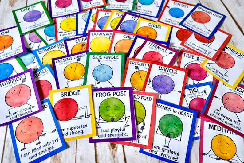 Kids Yoga Affirmation Station Calm Down Station | Mindfulness Kids ...