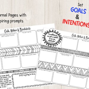 Printable New Year's Journal for Kids Guided Activity - Etsy