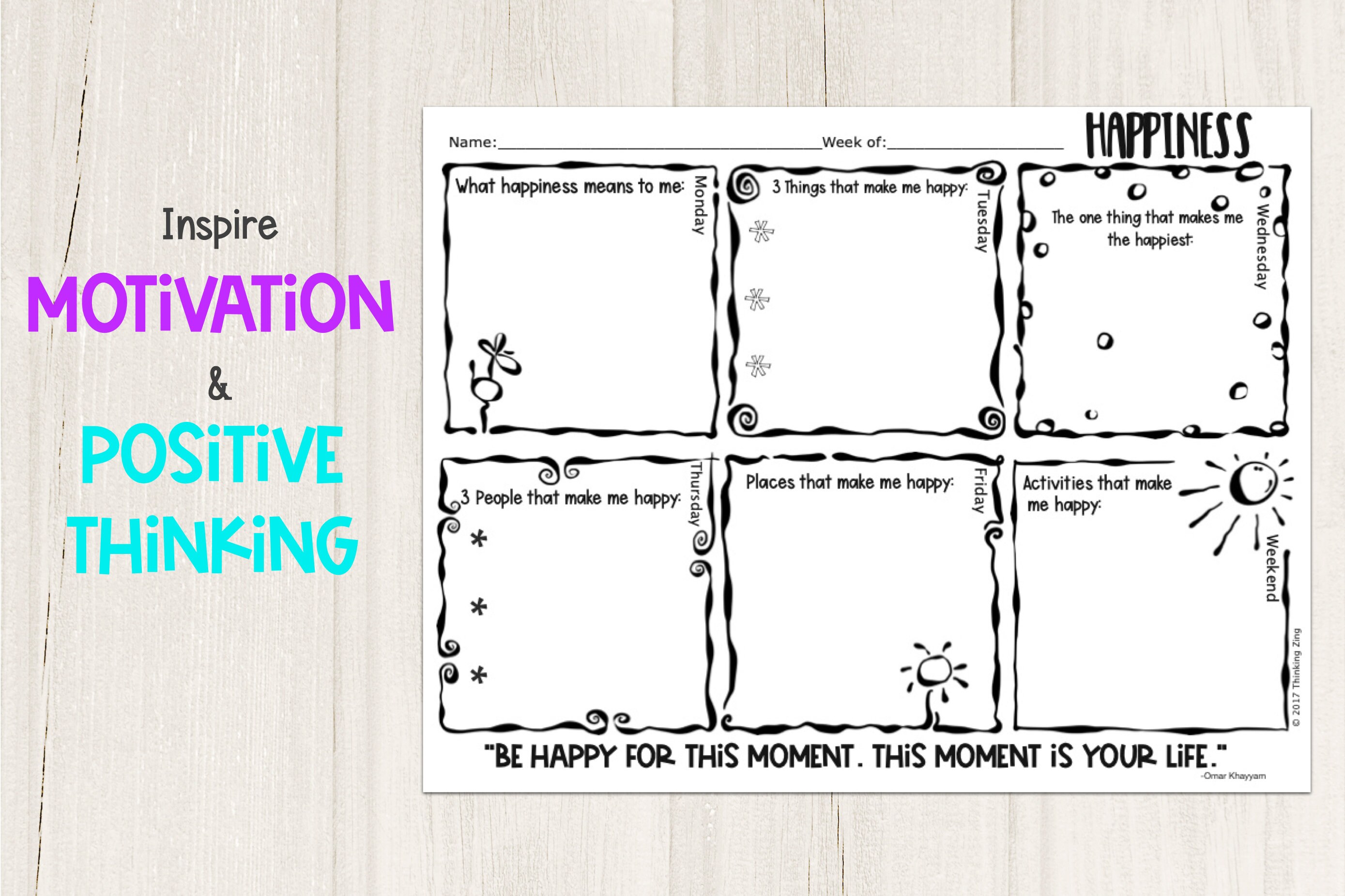 Printable Daily Guided Journal Pages for Kids SET 1 Journal Prompts for ...