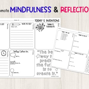 Weekly Student Journal: Daily Intentions Workbook (digital Download) - Etsy