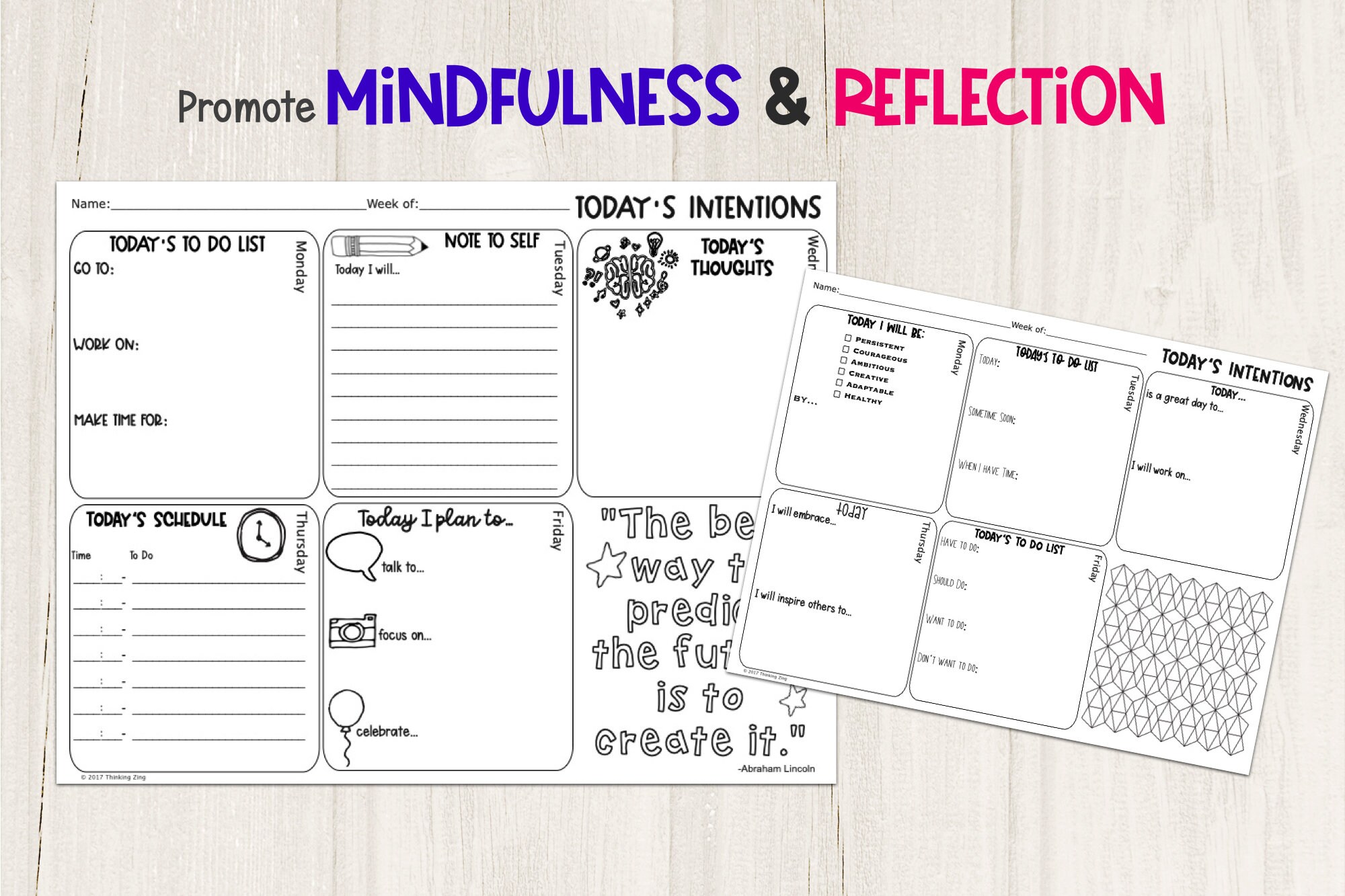 Reflection Journal, Daily Intentions, Mindfulness Journal, Kids ...