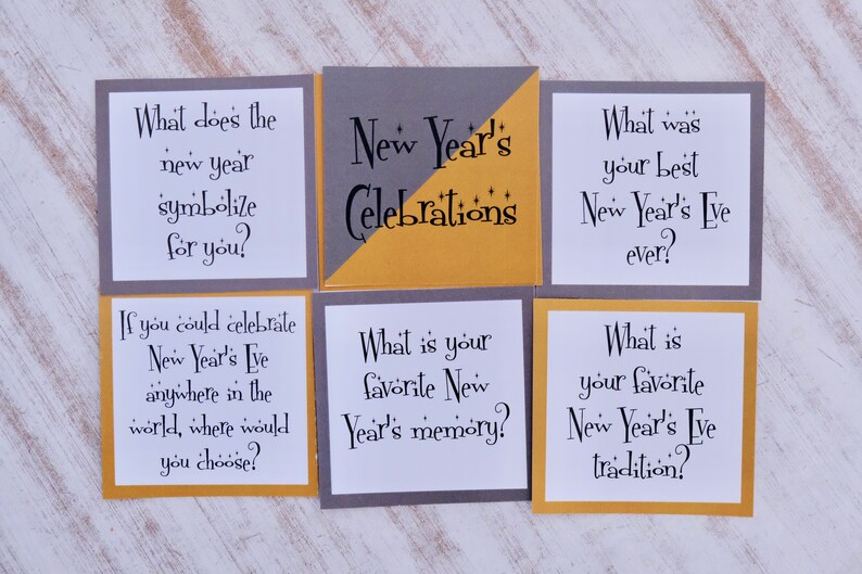 New Year's Conversation Starter Cards: Family Reflection (digital ...