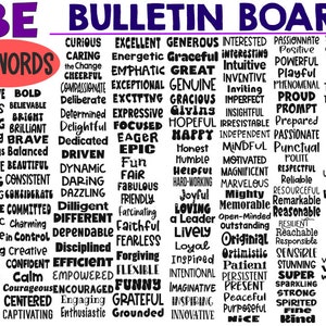 Inspirational 'be' Bulletin Board Kit: Classroom Decor (PDF) - Etsy