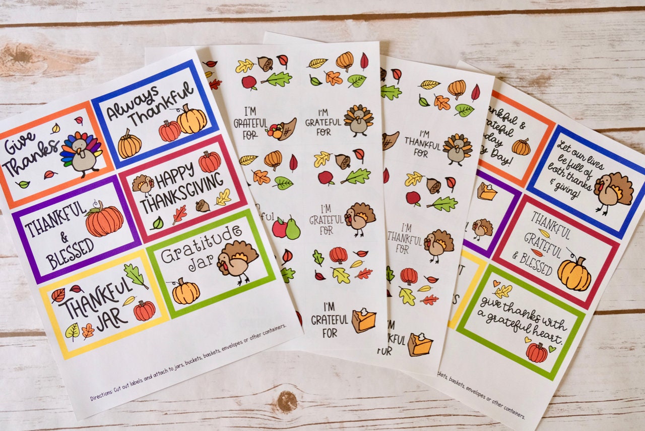 Thanksgiving Family Gratitude Jar - a Printable Make Your Own Jar ...