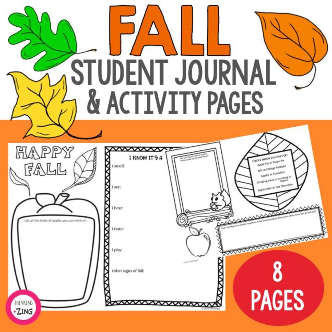 Printable Guided Journal for Kids - Activity Pages for Inspiring ...