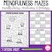Affirmation Printable Mazes, Positive Thinking and Mindfulness Activity ...