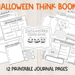 Printable Halloween Activity Journal for Kids (digital Download) - Etsy