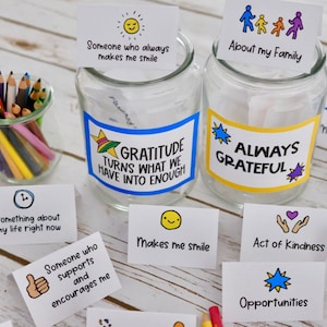 Gratitude Jar Prompts: Printable Family Activity (digital Download) - Etsy