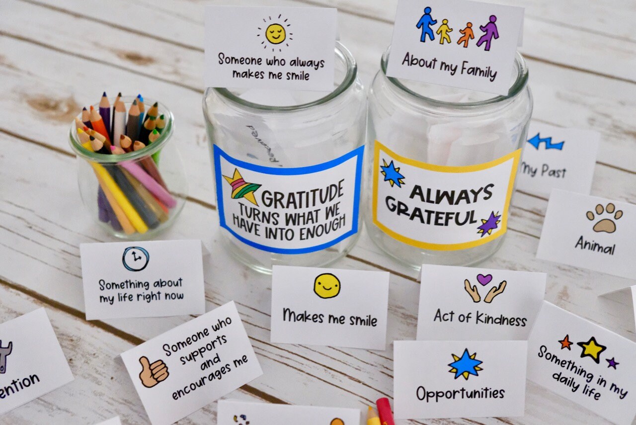 Gratitude Jar Prompts: Printable Family Activity (digital Download) - Etsy