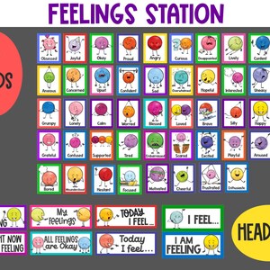 Feelings Station | SEL Activity | Decor | Counselor Office | Bulletin ...