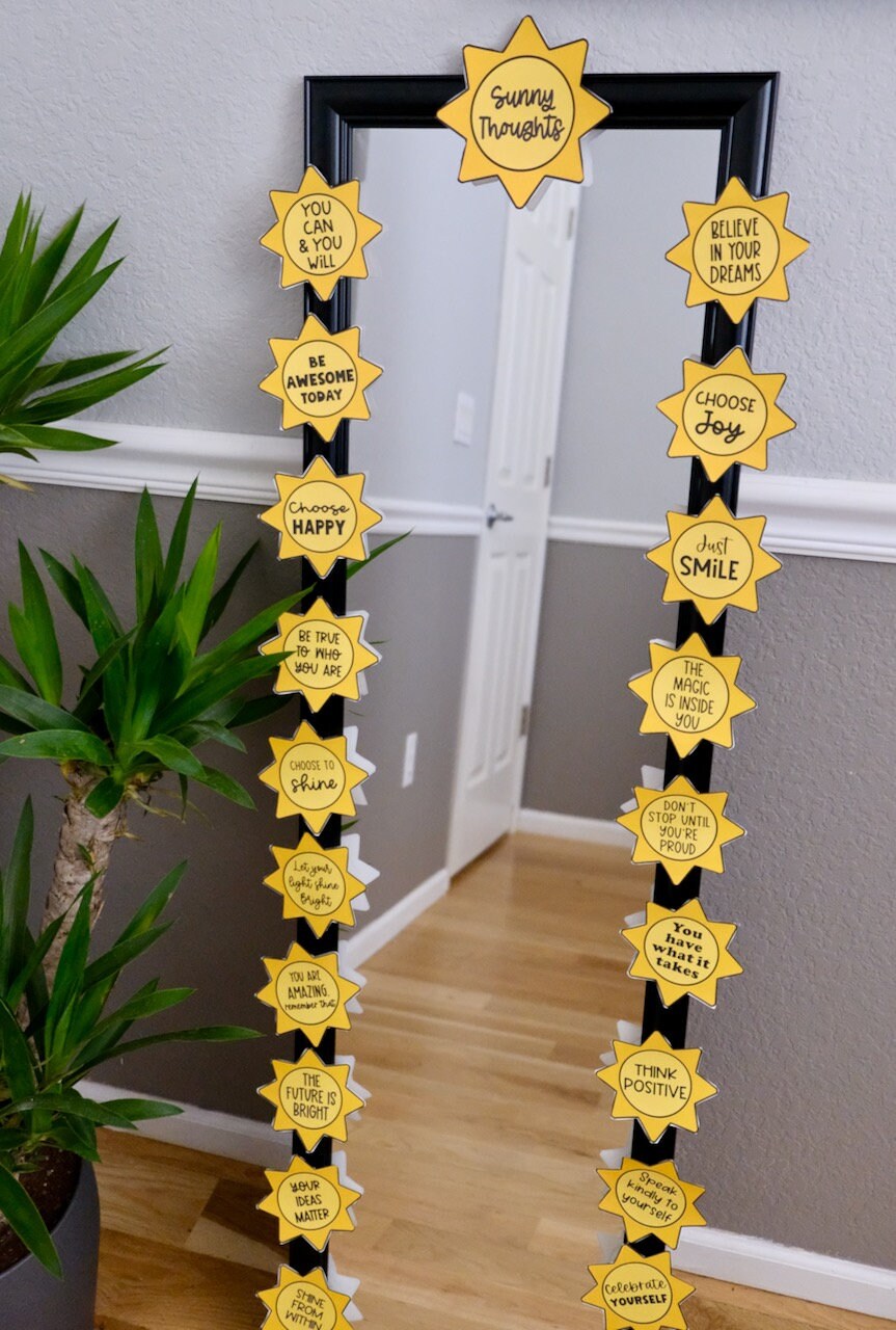 Sunshine Affirmation Station Teacher Classroom Decor Student ...