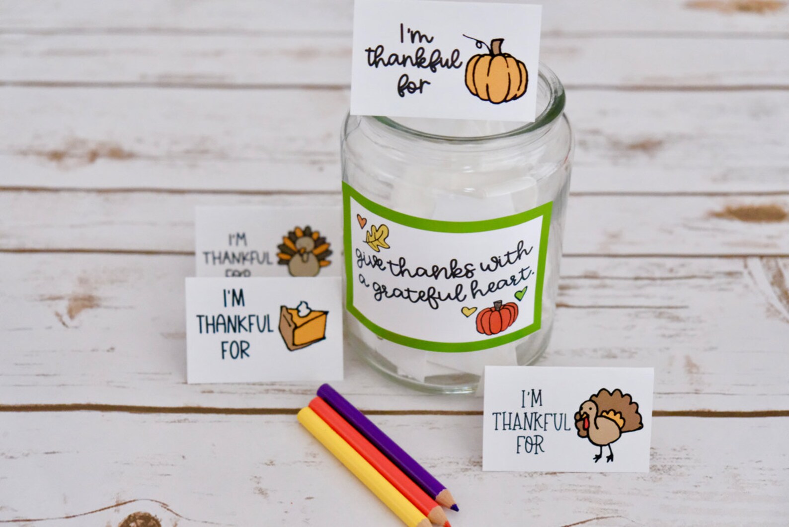 Thanksgiving Family Gratitude Jar - a Printable Make Your Own Jar ...