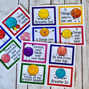 Calm Down Station: Classroom Decor, Grounding Technique Cards (3 PDF ...