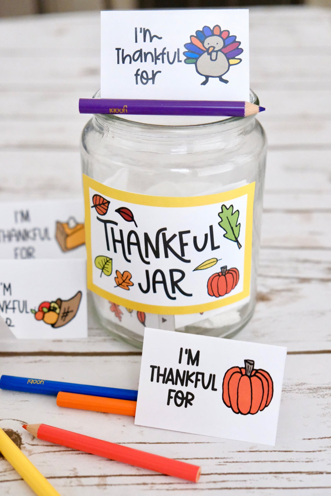 Thanksgiving Family Gratitude Jar a Printable Make Your Own Jar ...