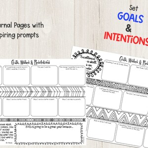 Printable New Year's Journal for Kids Guided Activity Pages for ...