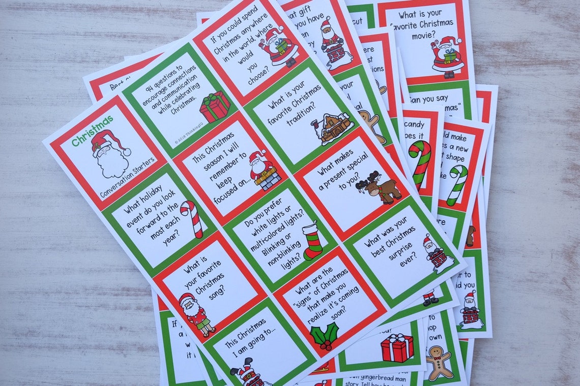 Christmas Conversation Starters for Families and Friends Christmas ...