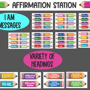 Student Affirmation Station Mirror: Classroom Decor (printable) - Etsy