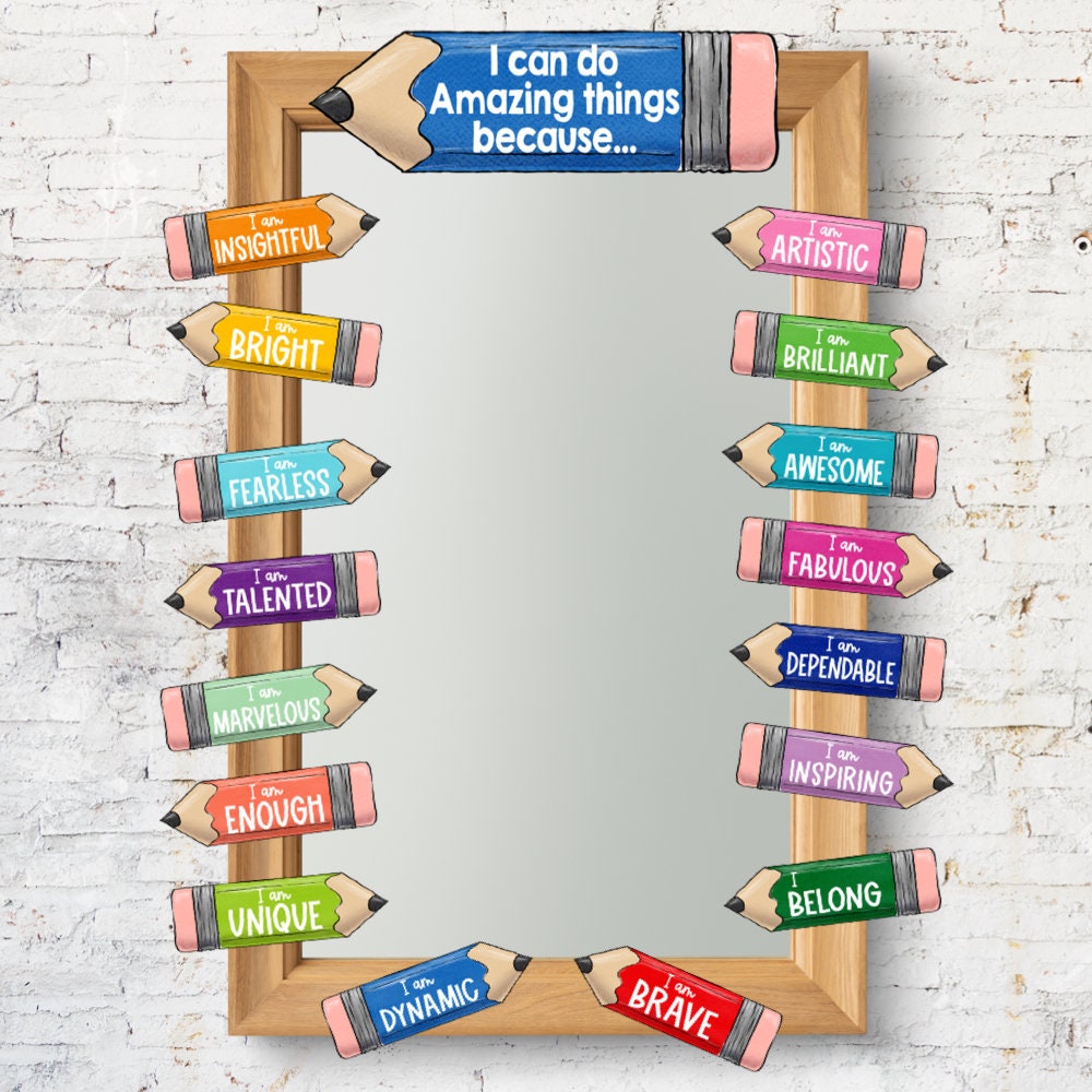 Student Affirmation Station Mirror: Classroom Decor (printable) - Etsy