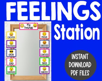 Printable Feelings Bulletin Board Classroom Decor Set - Etsy