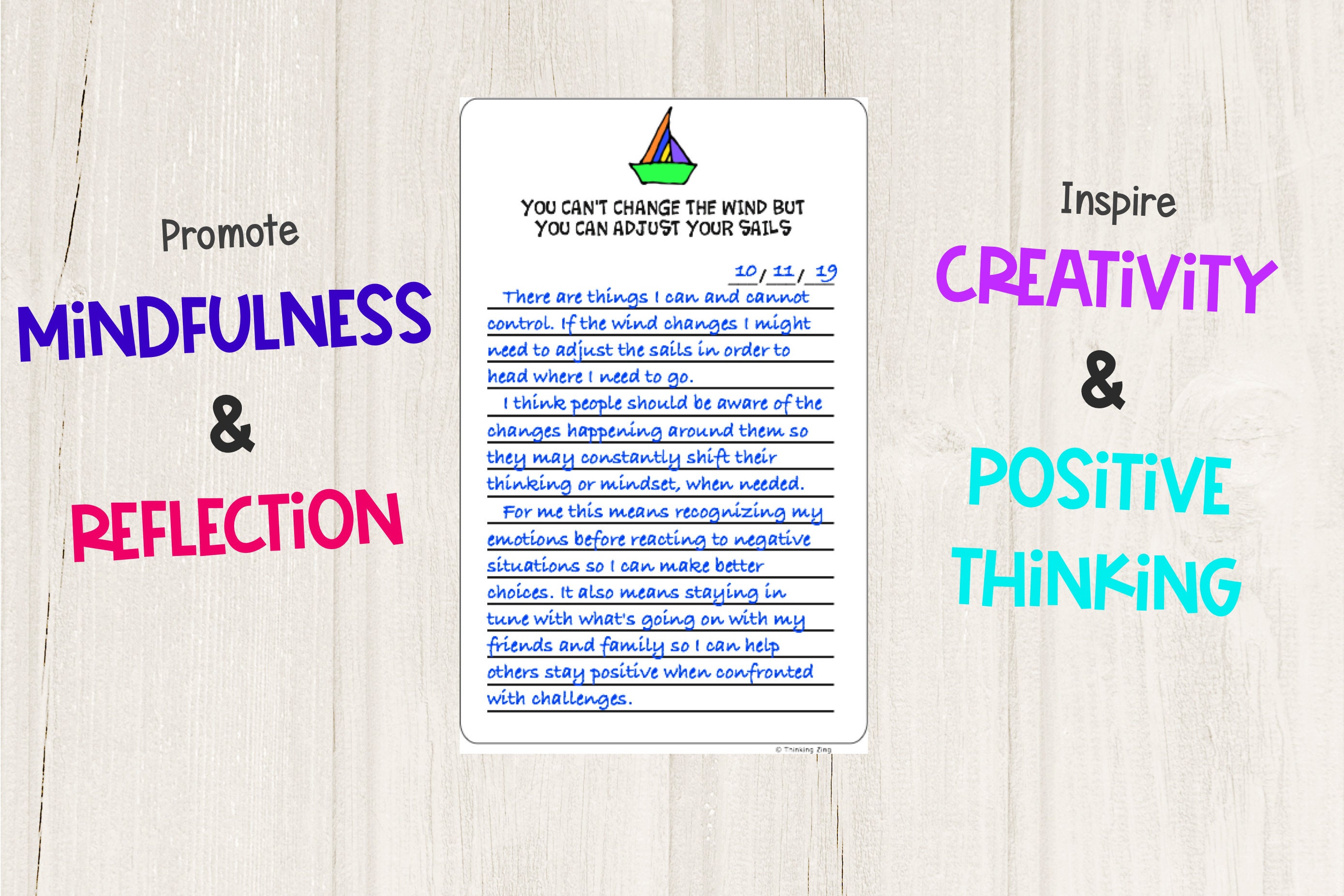 Positive Thinking Journal for Kids - Reflection and Mindfulness ...
