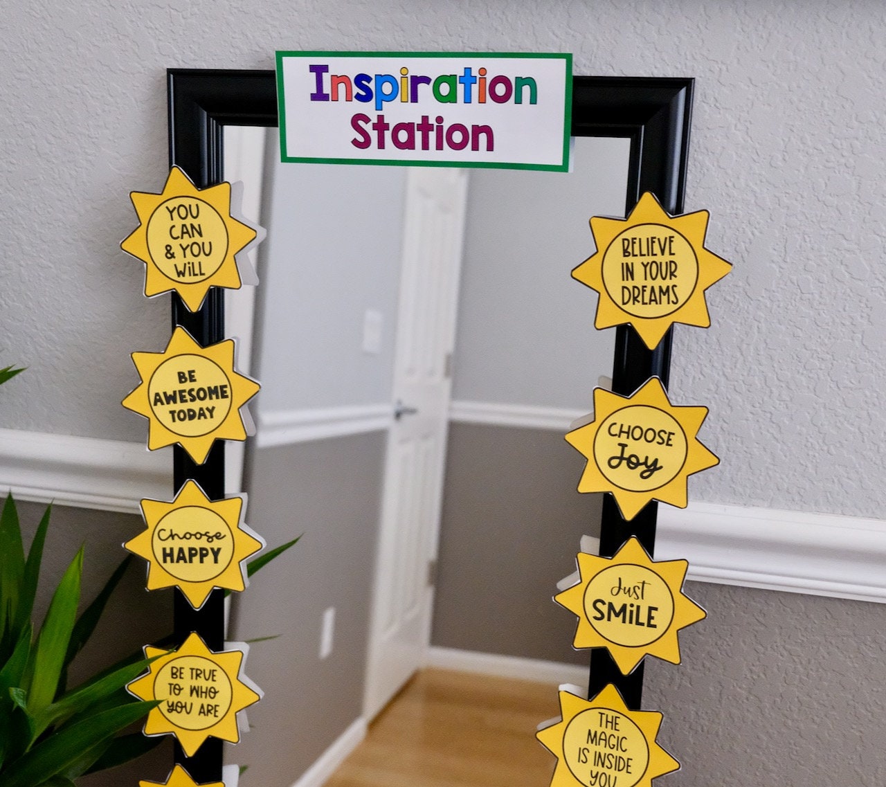 Sunshine Affirmation Station - Teacher Classroom Decor - Student ...