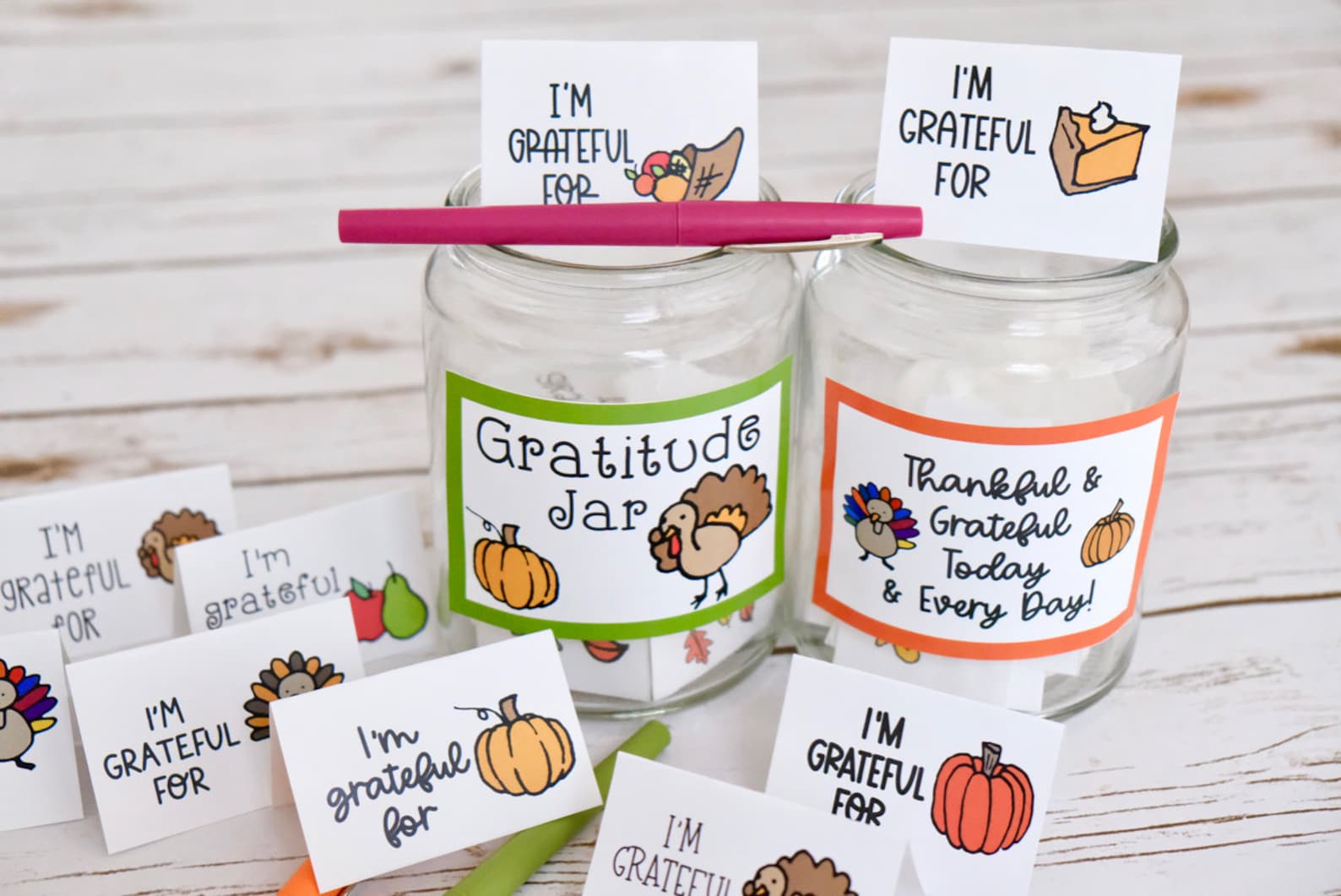 Thanksgiving Family Gratitude Jar - a Printable Make Your Own Jar ...