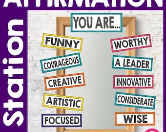 Student Affirmation Station Mirror - Classroom Decor - Student ...