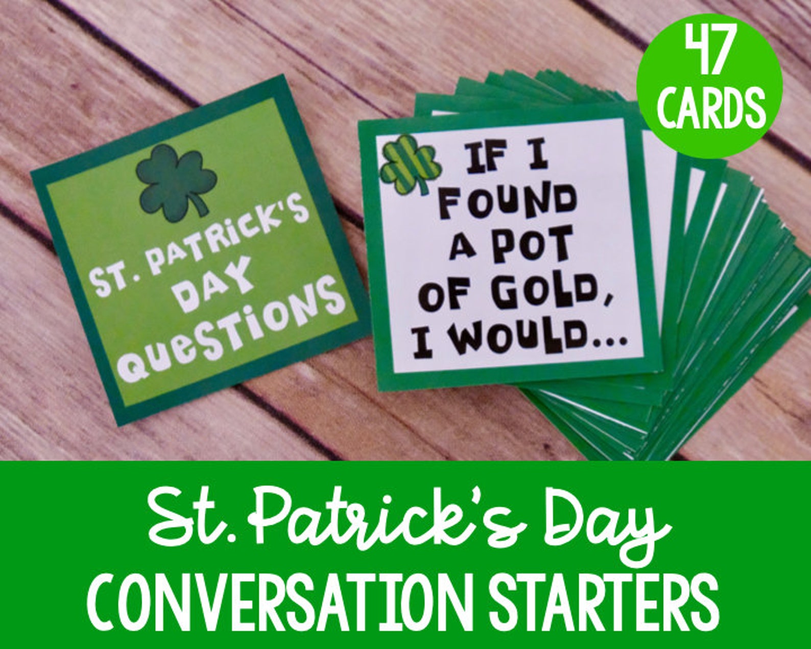 St. Patrick's Day Conversation Starters - Printable Instant Download - Etsy