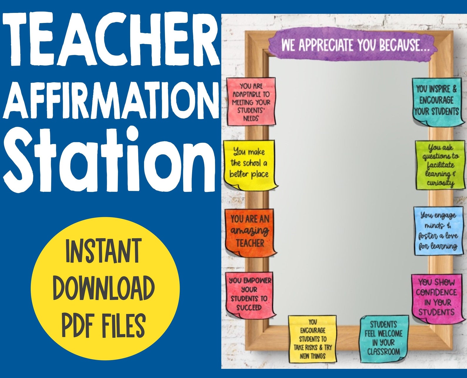 Teacher Appreciation Gift Printable-teacher Week Thank You Gift ...