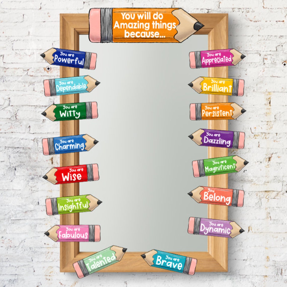 Student Affirmation Station Mirror: Classroom Decor (printable) - Etsy