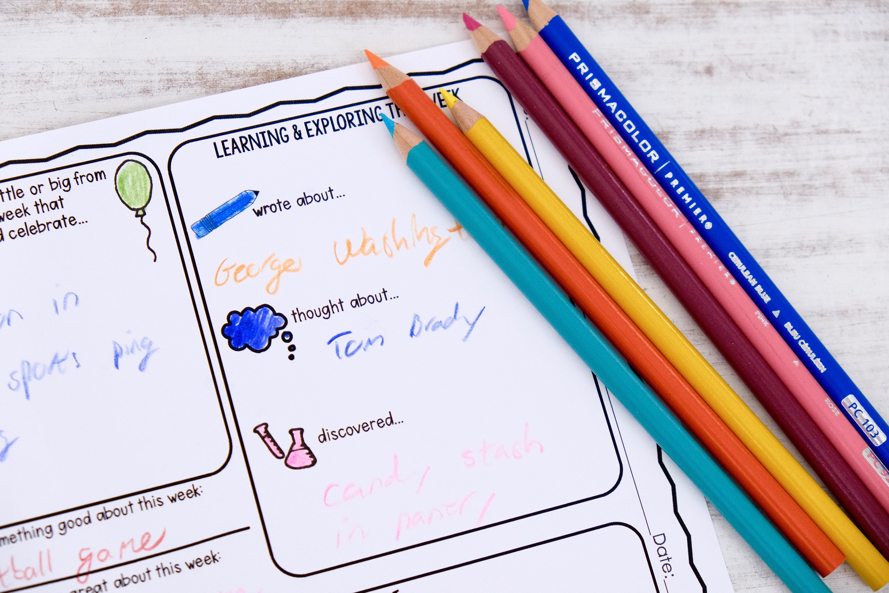 Weekly Learning Reflection Sheets Weekly Exit Tickets for | Etsy