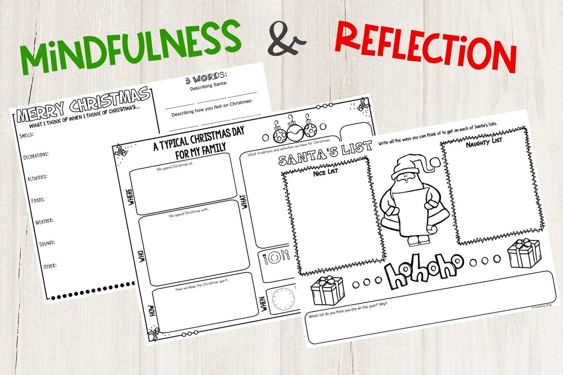 Christmas Journal for Kids Printable Activity Pages for Inspiring ...