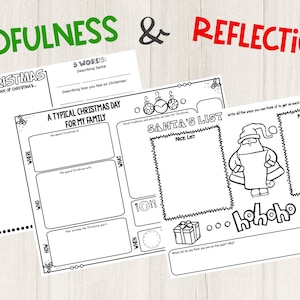 Christmas Journal for Kids Printable Activity Pages for Inspiring ...