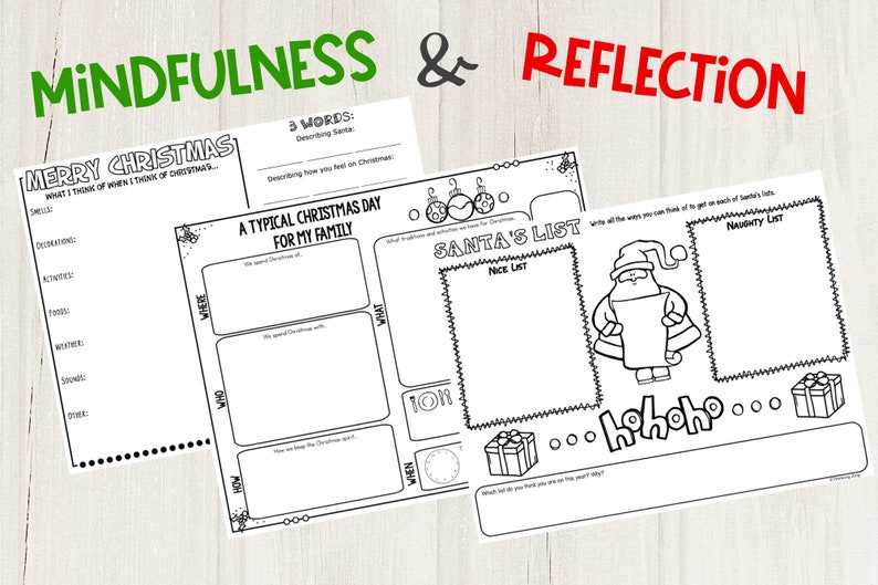 Christmas Journal for Kids Printable Activity Pages for Inspiring ...