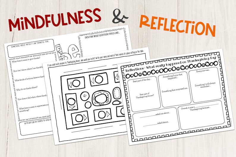 Thanksgiving Journal for Kids Printable Activity Pages for Inspiring ...
