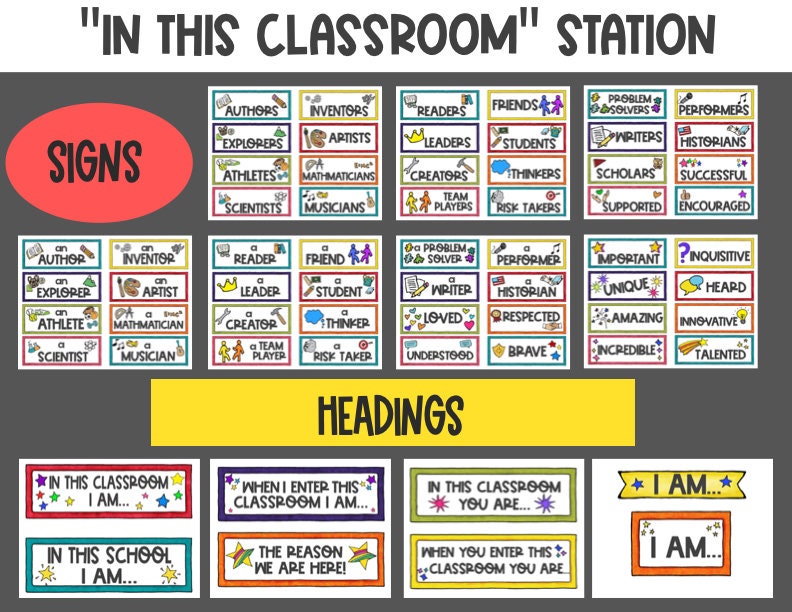 In This Classroom Classroom Decoration Bulletin Board student ...