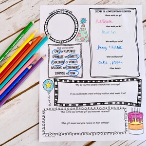 Kids Birthday Activity Journal: Reflection & Memory Book (digital ...