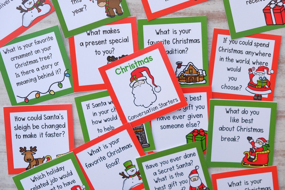 Christmas Conversation Starters for Families and Friends Christmas ...