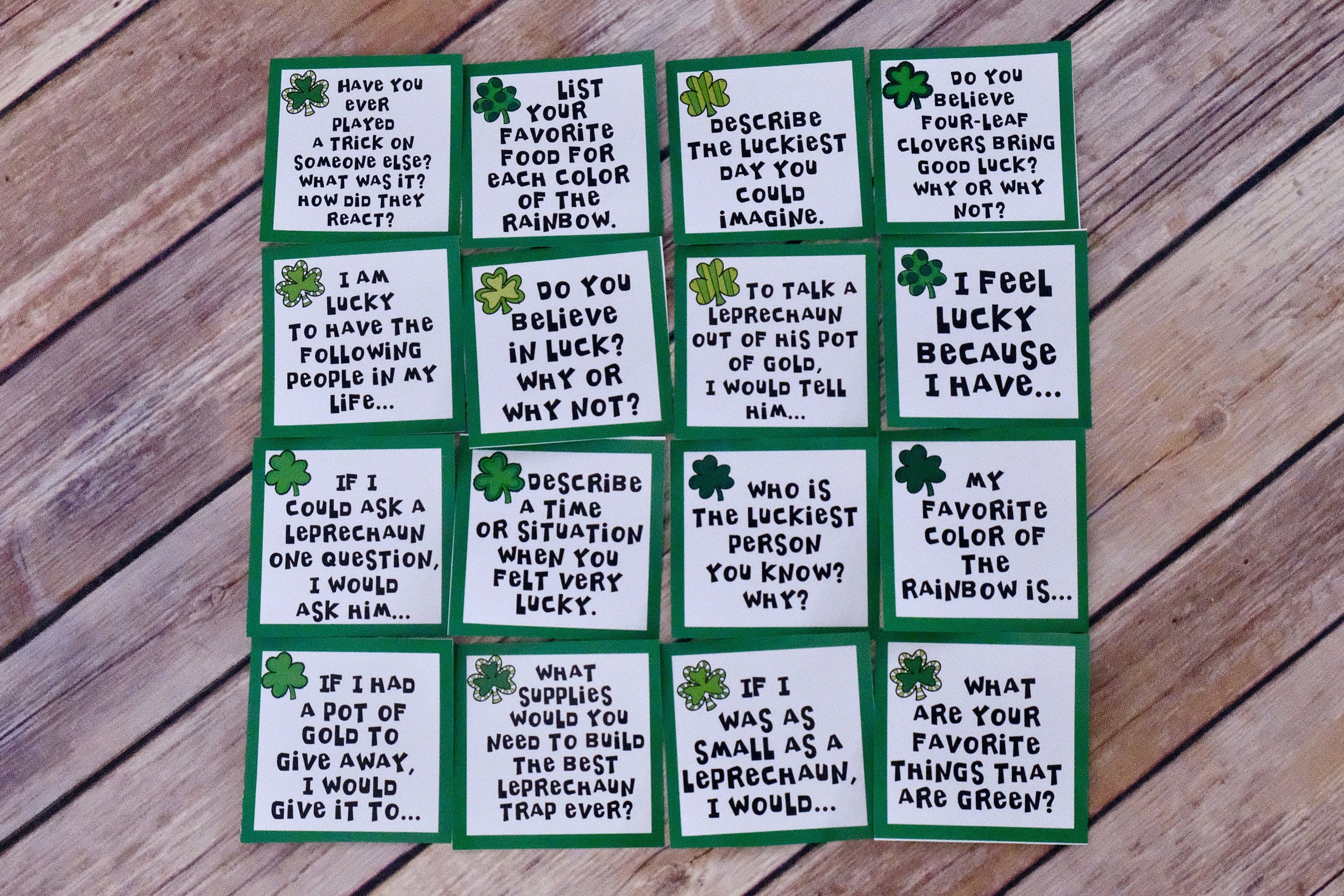 St. Patrick's Day Conversation Starters - Printable Instant Download - Etsy
