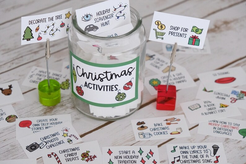 Family Christmas Holiday Activities - Printable Games, Charades ...