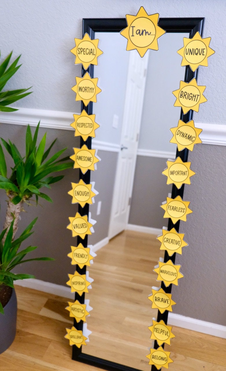 Sunshine Affirmation Station - Teacher Classroom Decor - Student ...