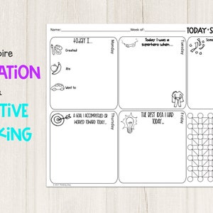 Guided Journal Pages for Kids - Student Reflections - Journal Prompts ...