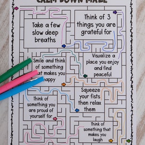 Mindfulness Mazes: Emotions & Feelings Activity (digital Download) - Etsy