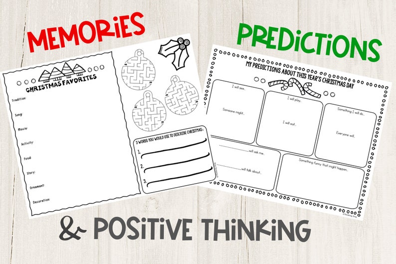 Christmas Journal for Kids Printable Activity Pages for Inspiring ...