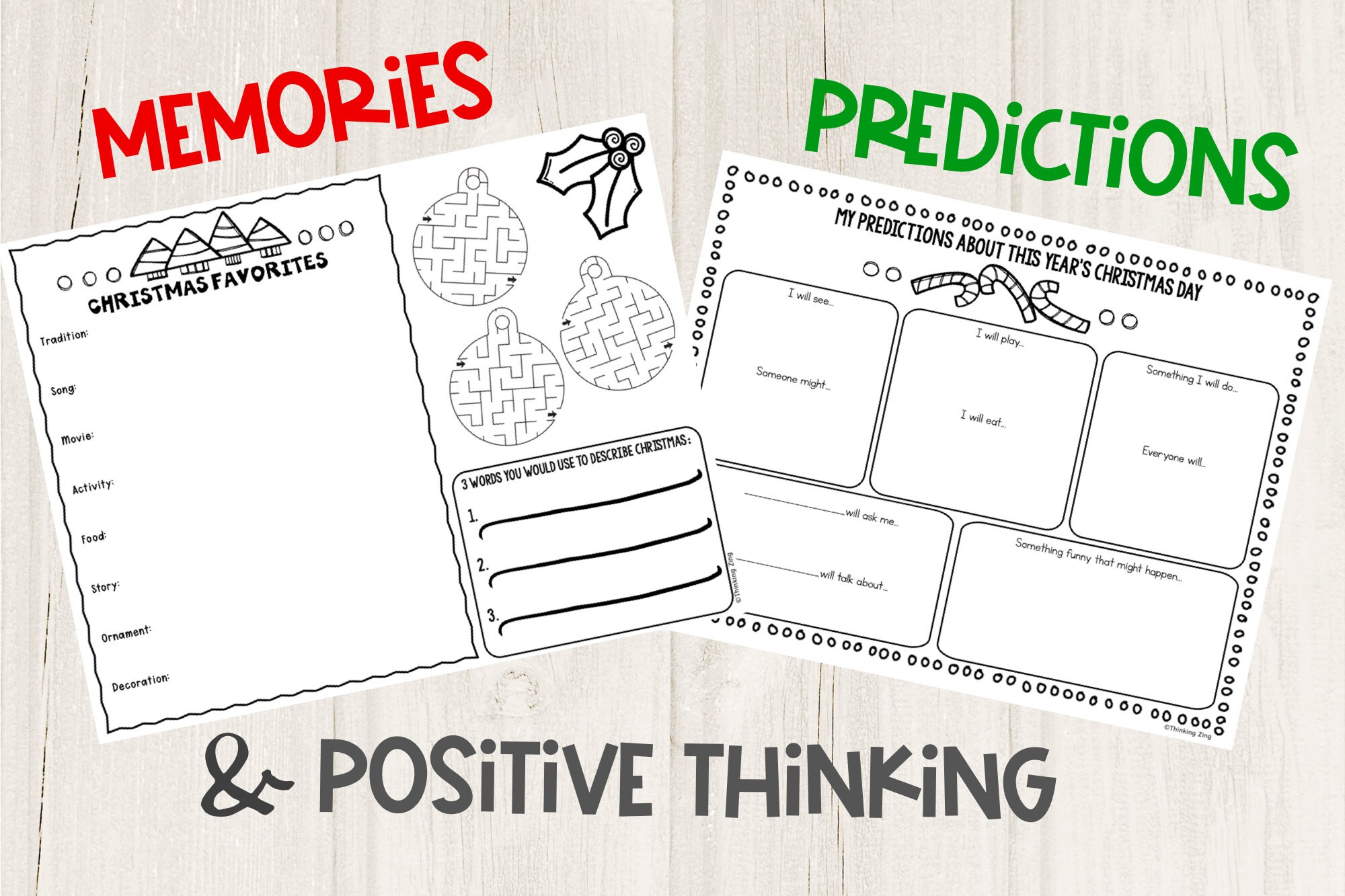 Christmas Journal for Kids Printable Activity Pages for Inspiring ...