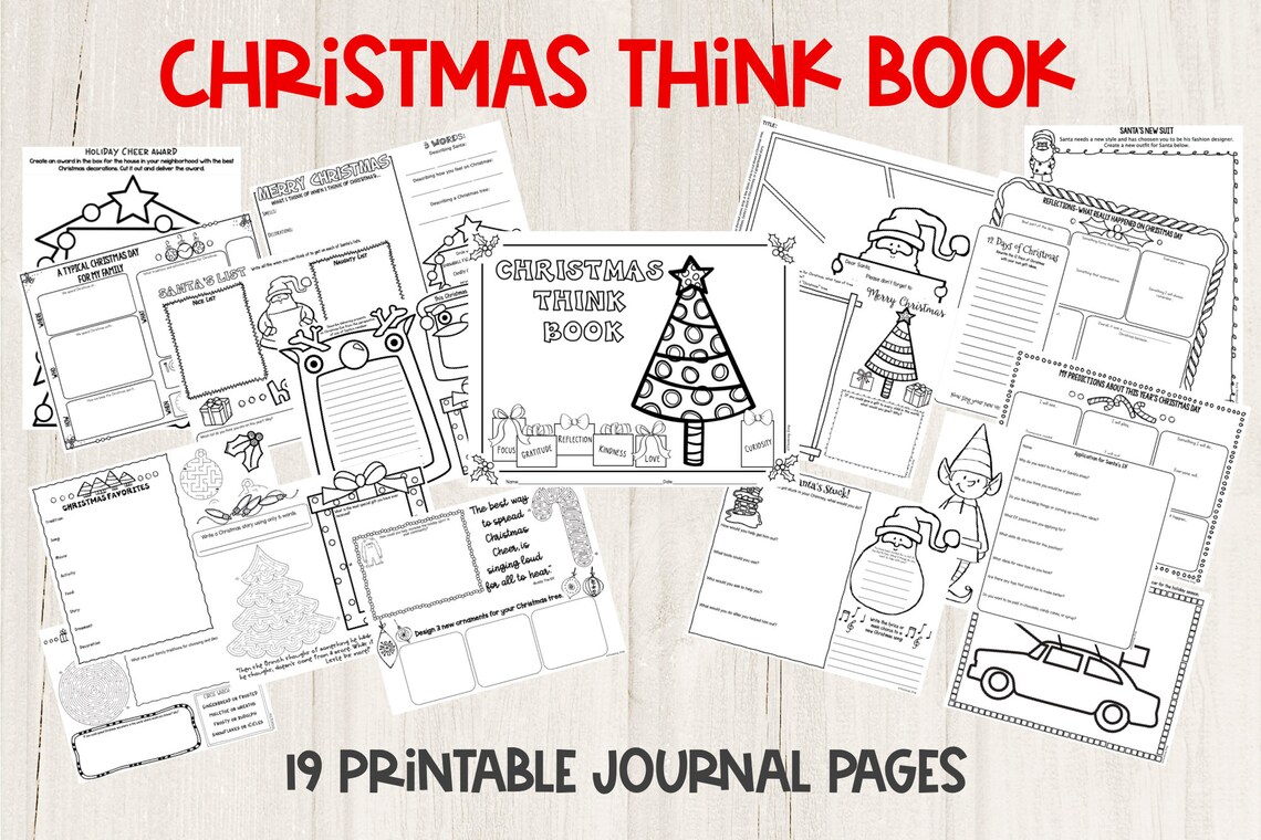 Christmas Journal for Kids Printable Activity Pages for Inspiring ...