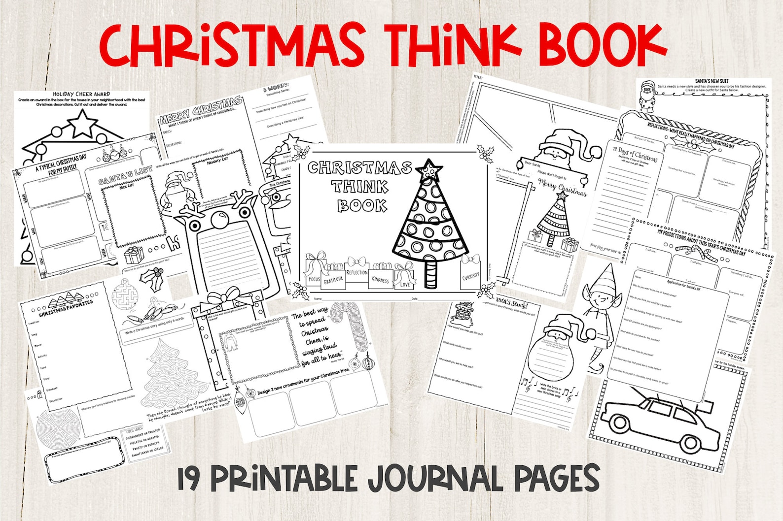 Christmas Journal for Kids Printable Activity Pages for Inspiring ...