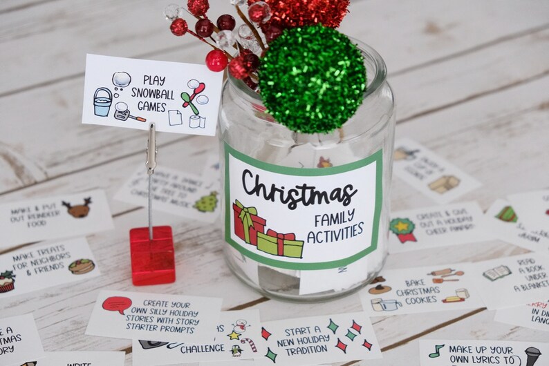 Family Christmas Holiday Activities - Printable Games, Charades ...
