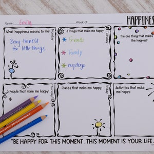 Printable Daily Guided Journal Pages for Kids - SET 1 Journal Prompts ...